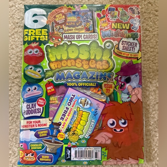 Mattel | Toys | Moshi Monsters Magazine Issue 33 | Poshmark
